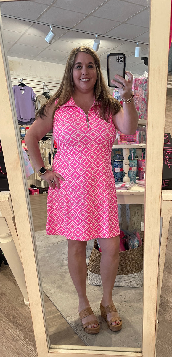 1/4 Zip Sleeveless Dress – Simply Chic Monogram Boutique Rockingham